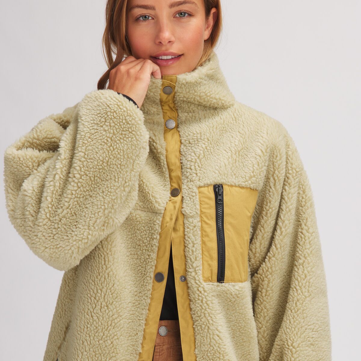 Basin and Range Mixed Fabric Sherpa Jacket - Women's - Women