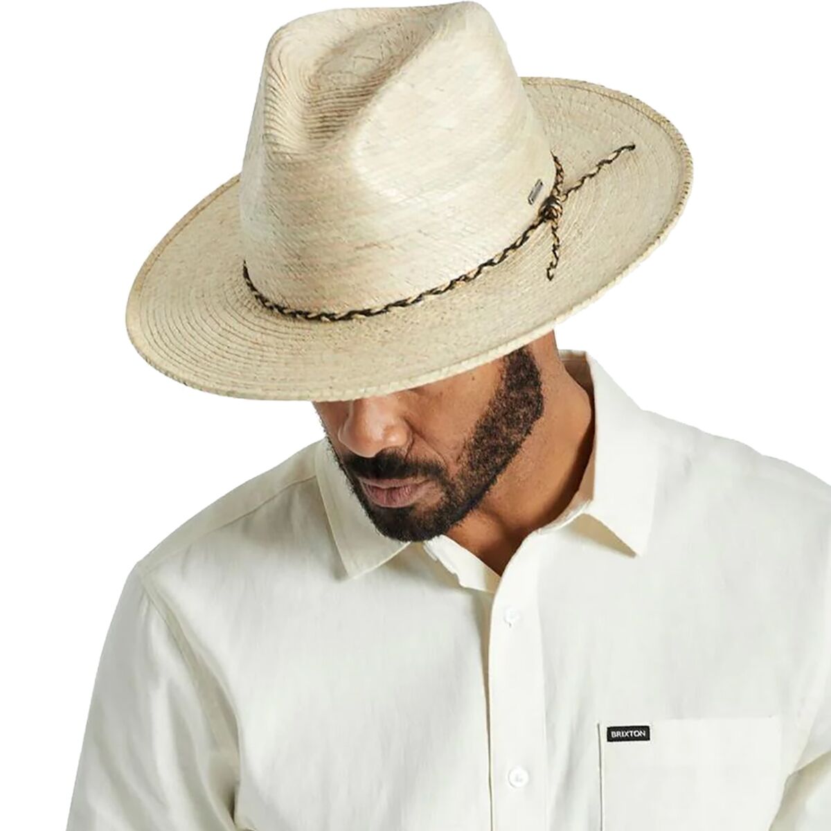 Brixton Messer Western Straw Fedora - Men