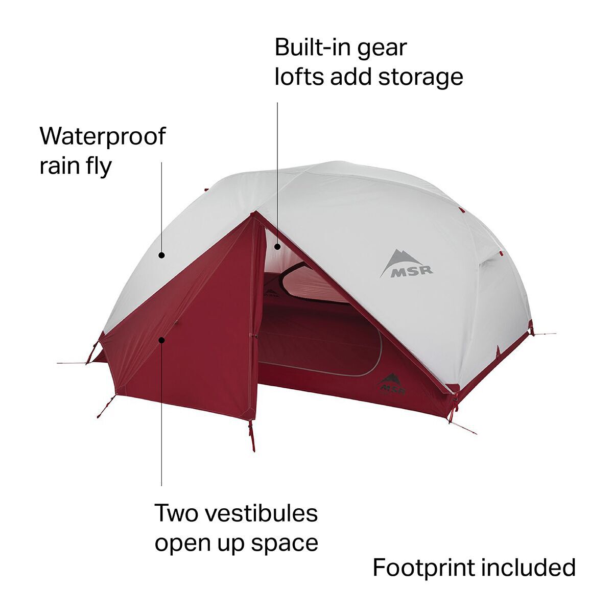MSR Elixir Tent: 3-Person 3 Season - Hike & Camp