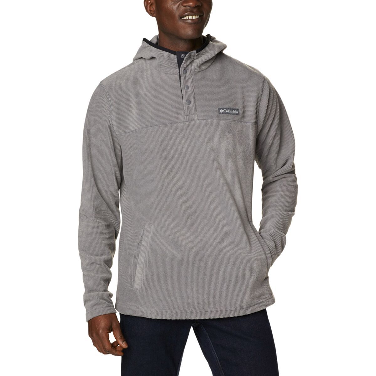 Columbia Steens Mountain Novelty 1/2-Snap Hooded Fleece - Men's - Men Columbia Steens Mountain Novelty 1/2-Snap Hooded Fleece - Men's - Men