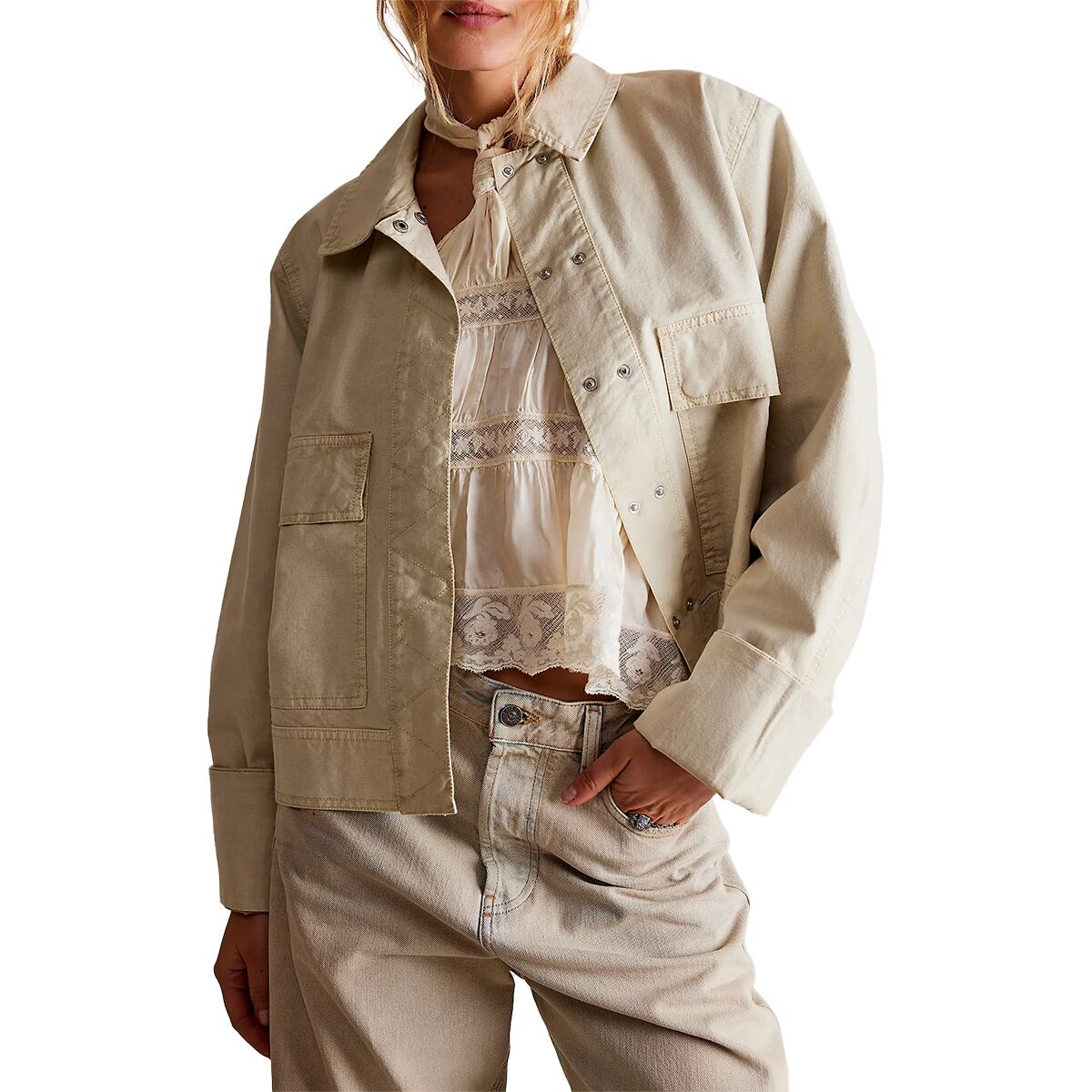 Free People Suzy Linen Jacket - Women's - Women