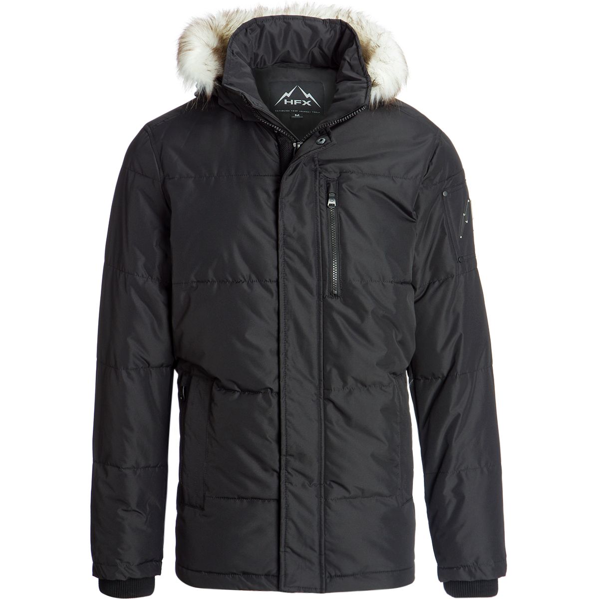 HFX Faux Fur Hooded Parka Jacket - Men's - Men