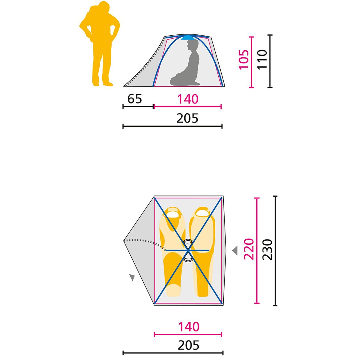 Jack Wolfskin Skyrocket II Dome Tent: 2-Person 3-Season - Hike & Camp