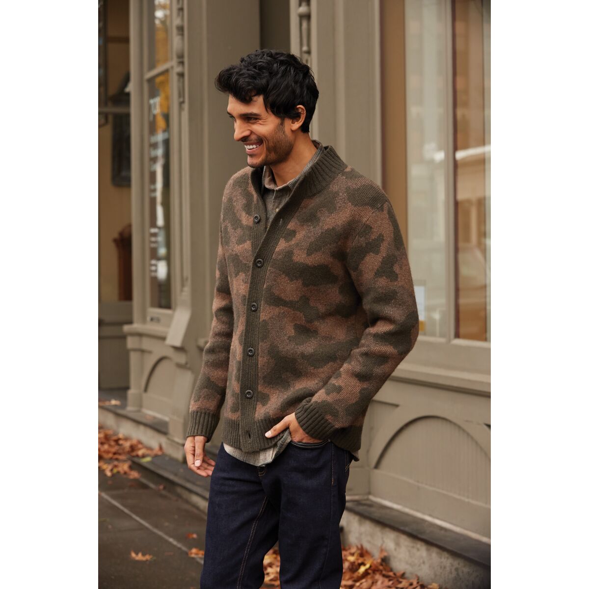 Pendleton Camo Cardigan - Men's - Men
