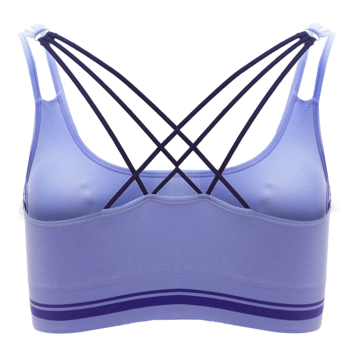 RBX Solid Cross Back Bra with Band - Women's - Women