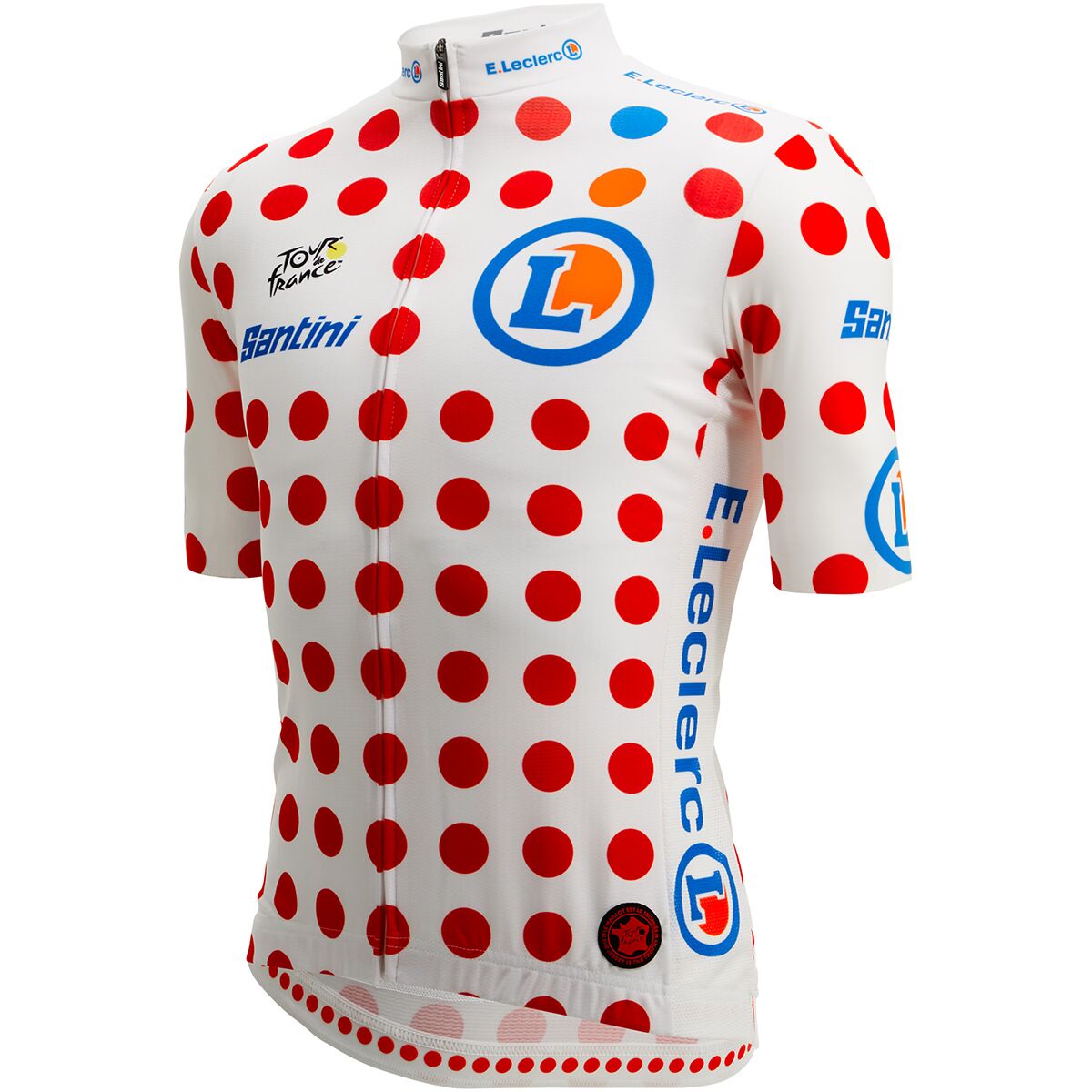 Santini Tour de France Fan Line Polka Dot Jersey - Men's - Men