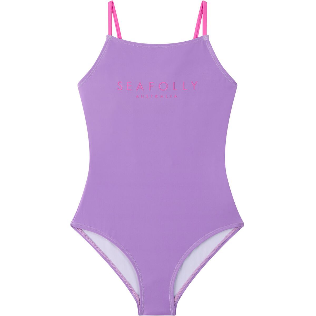 Seafolly Summer Solstice Square Neck One-Piece Swimsuit - Girls' - Kids