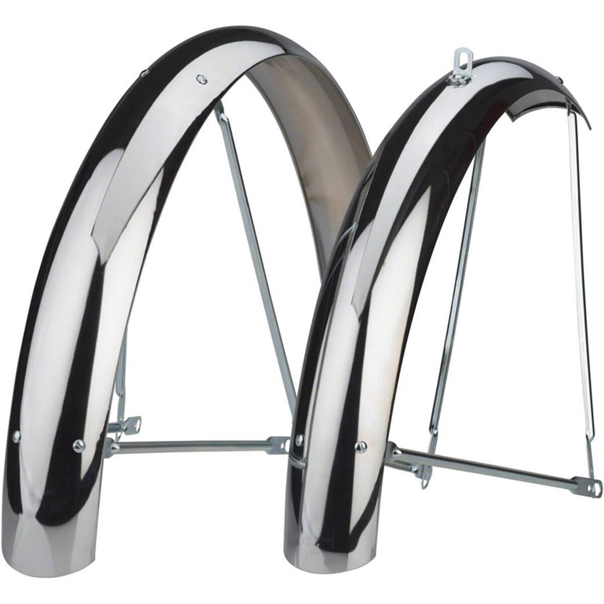 Wald #962-24in Balloon Chrome Fenders - Bike