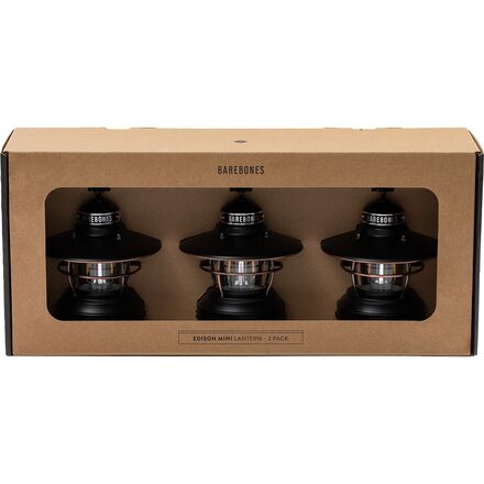 Barebones Edison Mini Lantern - 3-Pack - Hike & Camp
